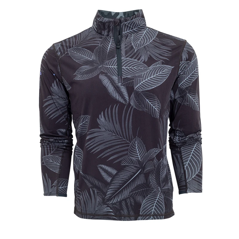 Custom All Over Print Polyester Spandex Men's Sport Quarter 1/4 Zip ...