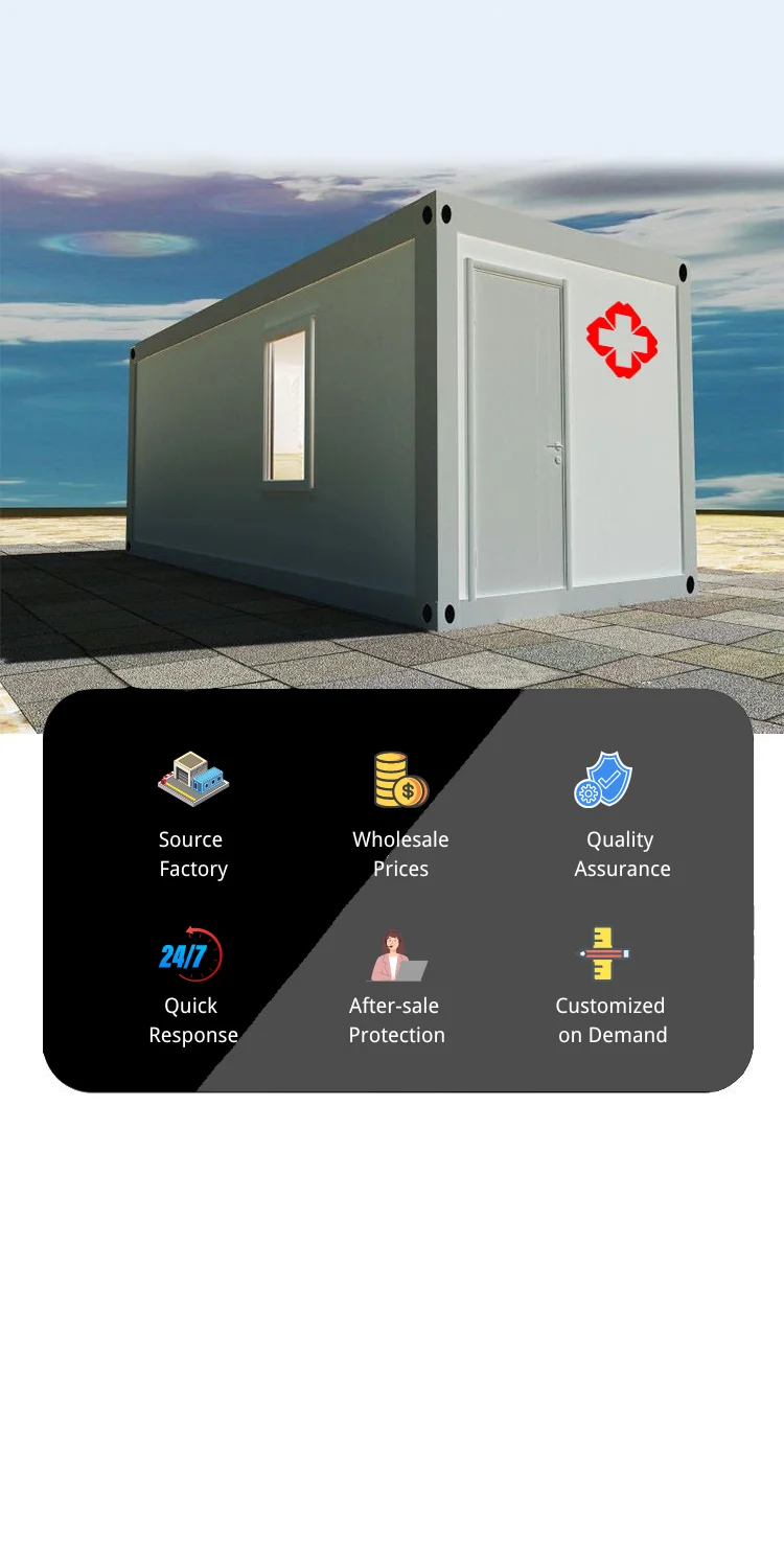 Low Cost Prefab Container Hospital Treatment Room - Buy 20ft 40ft ...