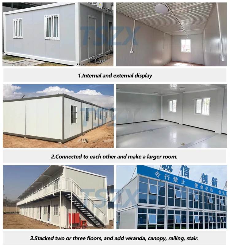Fast Assembly China Prefab Flat Pack Container Prefab House Home Office ...