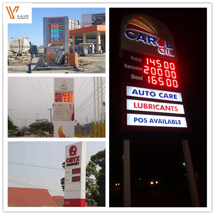 8 Inch Led 7 Segment Display,Digit Sign - Buy Led Gas Price Display ...