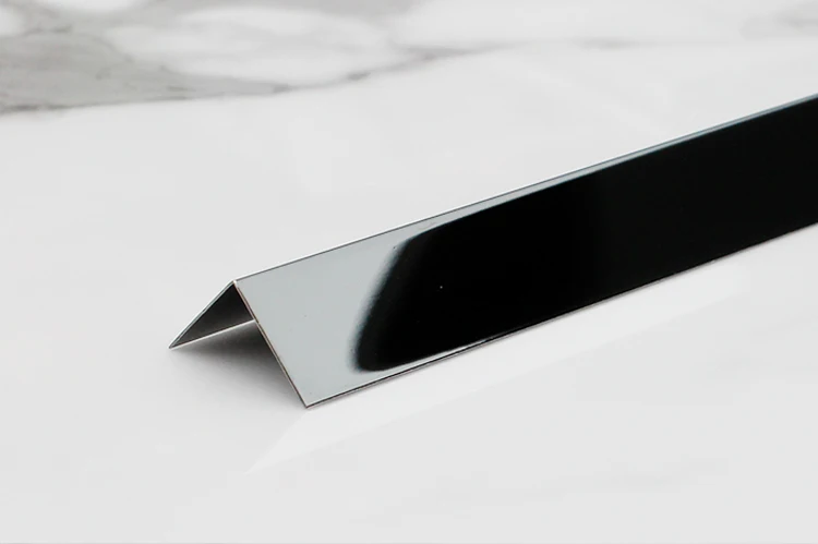 304 316 L Shape Profile Stainless Steel Tile Trim Corners For Wall ...