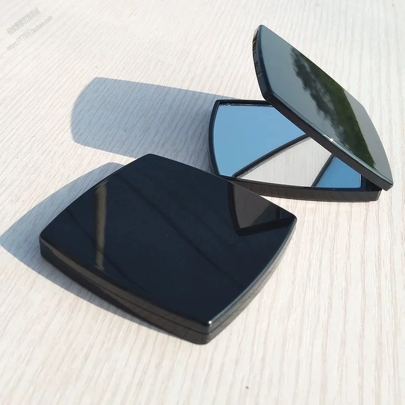 Mini Black Foldable Square Pocket Compact Mirror
