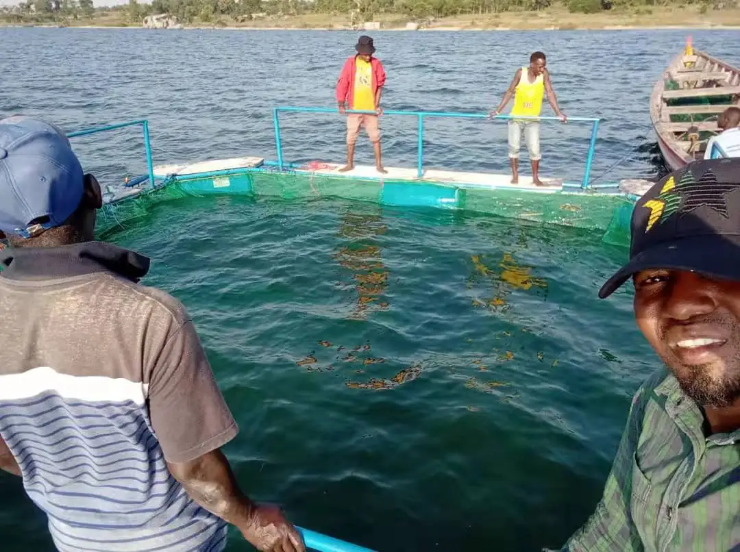 Fish Farming HDPE Net Square Aquaculture Trap Net Cage Floating System ...