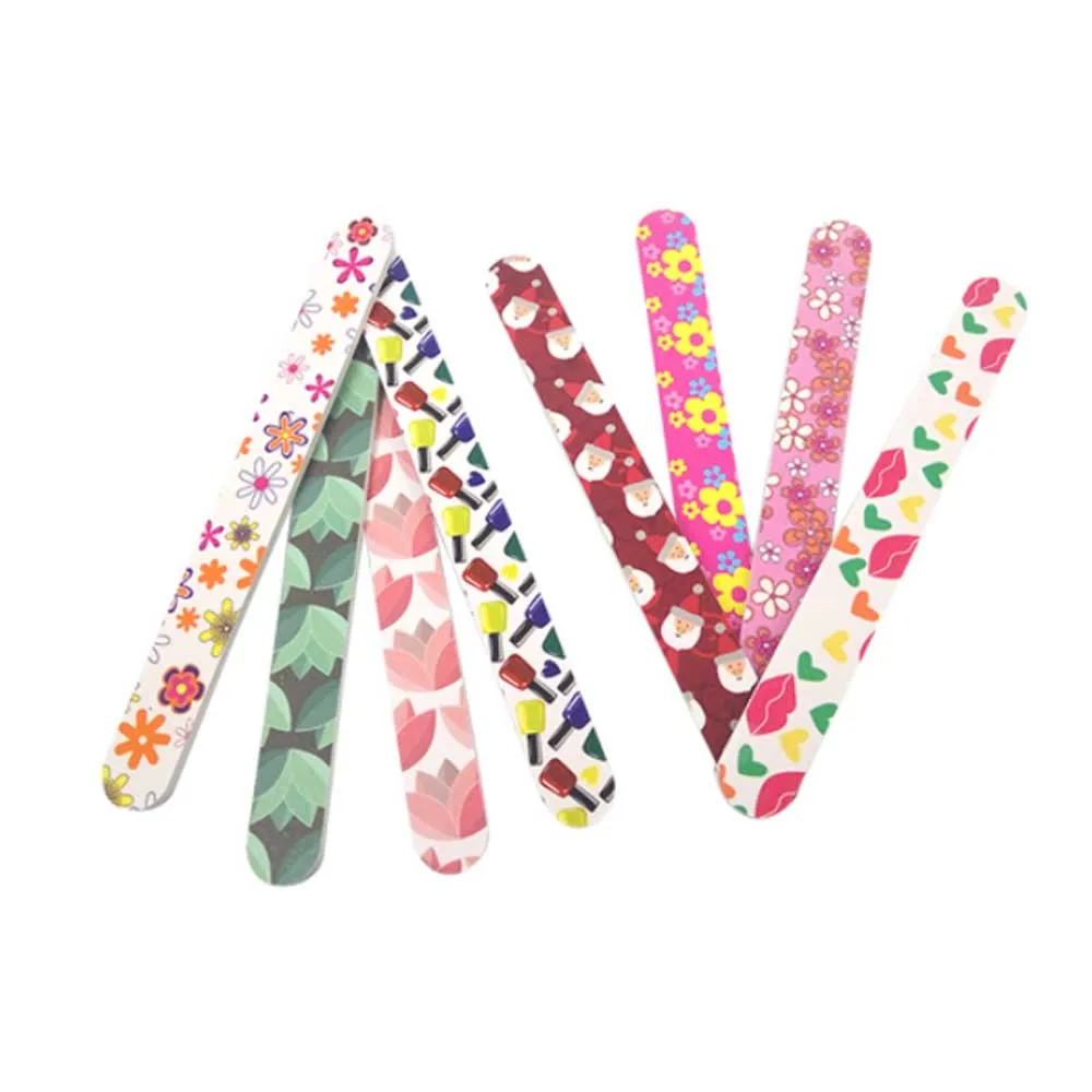 Emery Board Colorful Paper Nail File 180/240 Nail Files Custom Logo ...