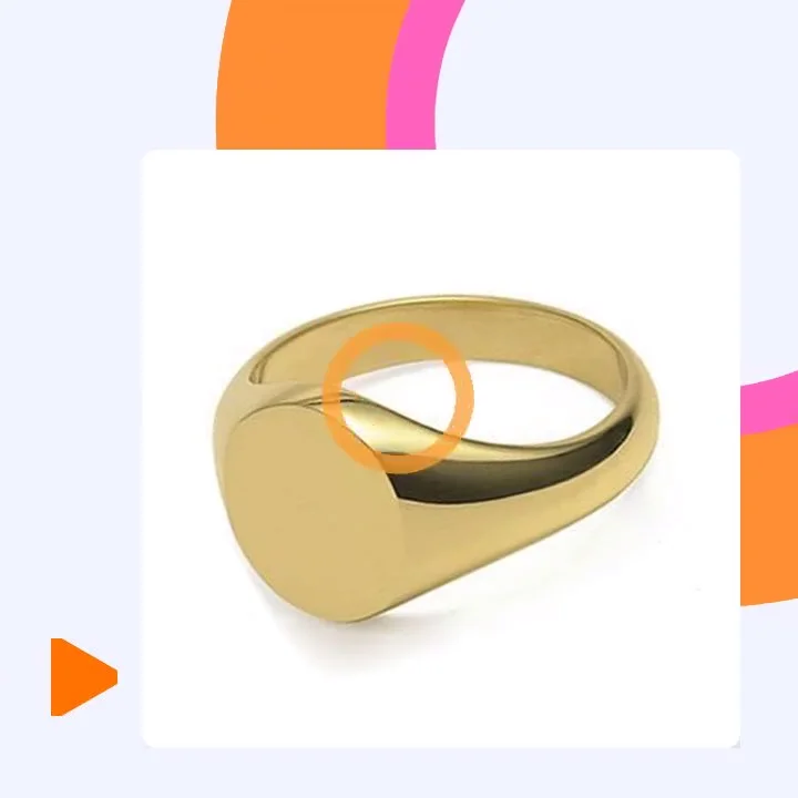 Cheap Gold Plated Custom Signet Ring For Organizations - Buy Mens Gold ...