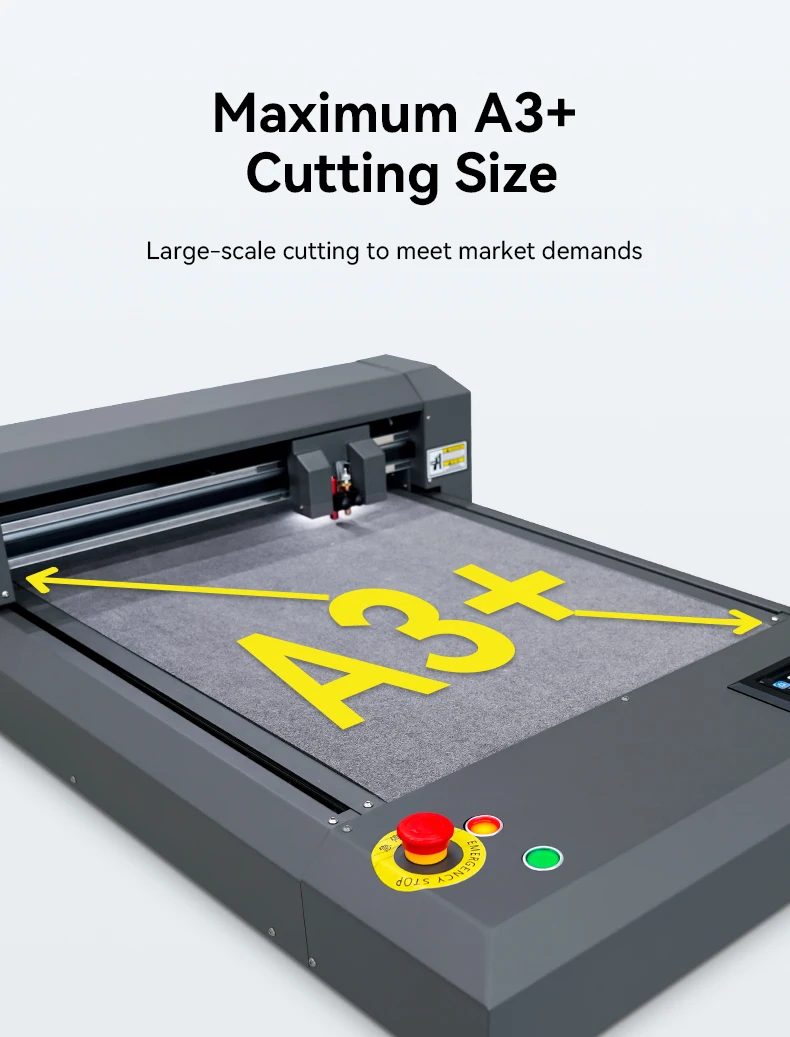 A3+ Size Dual Blades Flatbed Cutting Plotter for Precision