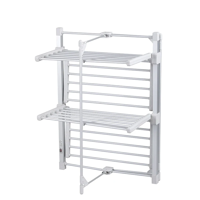 Folding Electric Clothes Drying Rack Stand Indoor 3 Tiers Electric ...