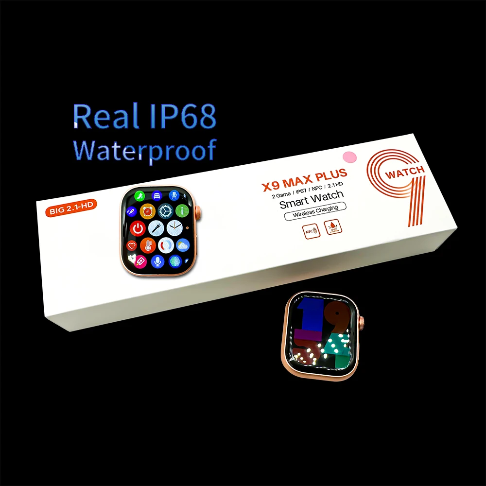 X9 Max Plus Smart Watch 2.1 Inch Hd Touch Screen Wireless Charging ...