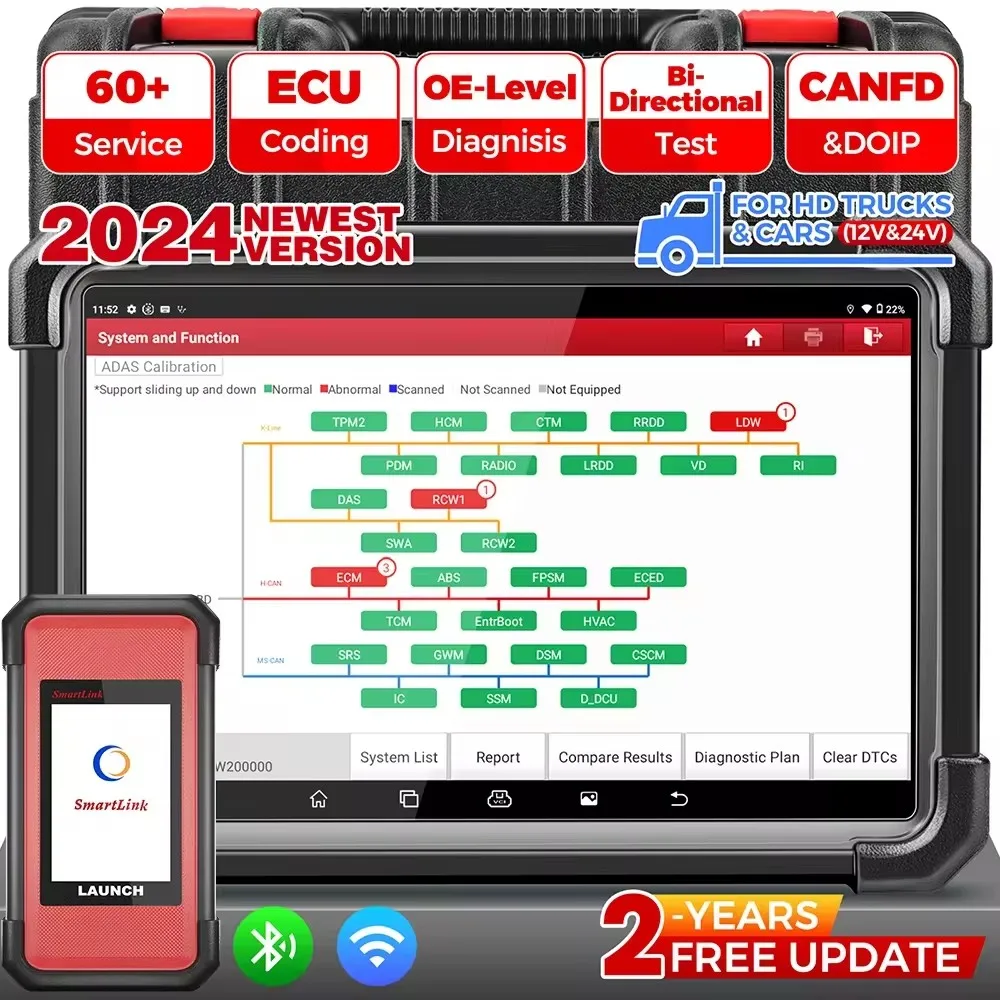 2024 LAUNCH X431 PRO3S+ Smartlink HD - Versatile Diagnostic Tool