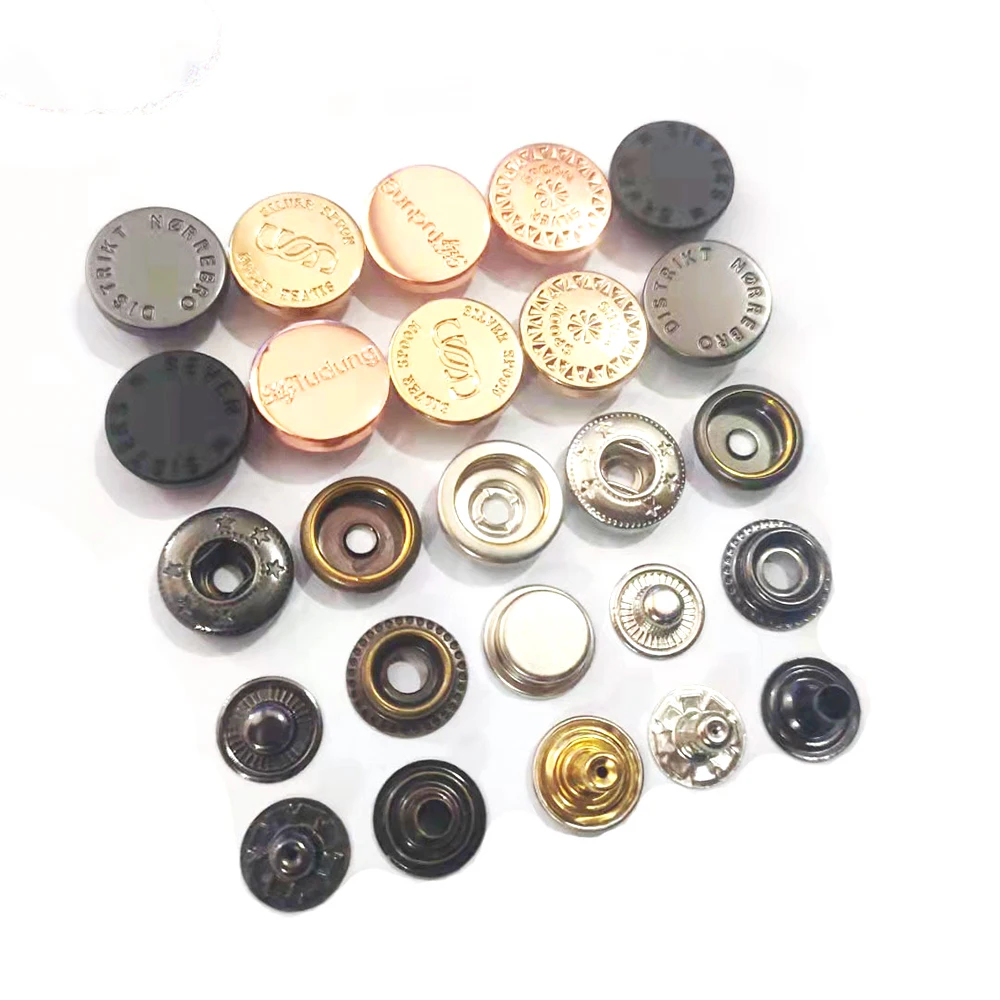 Brass Metal Buttons - Customized Fasteners for Garments