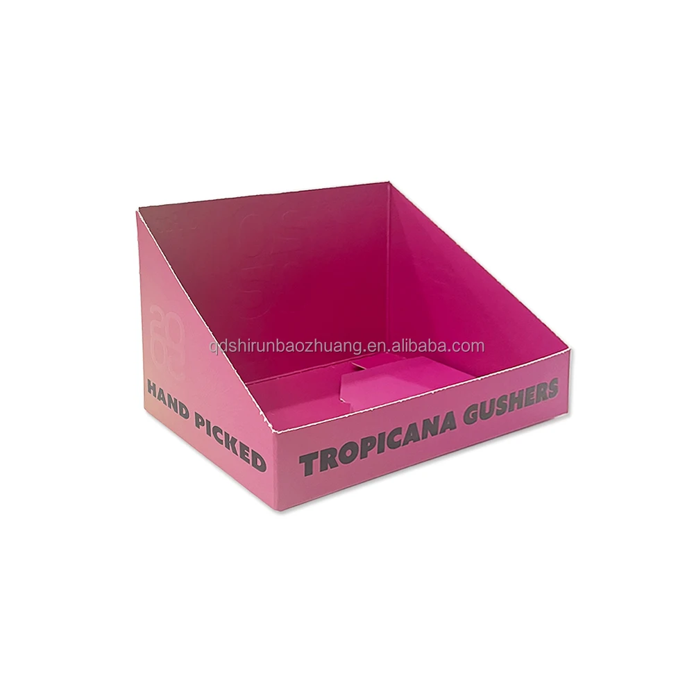 Custom Printed Corrugated Cardboard Counter Display Boxes For Retail Store - Buy Custom Printed ...