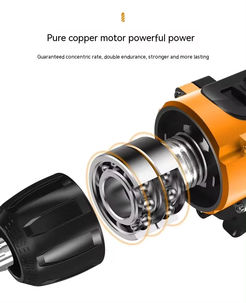 120 Pieces Two Battery Lithium Battery Power Tool Hand Drill ...