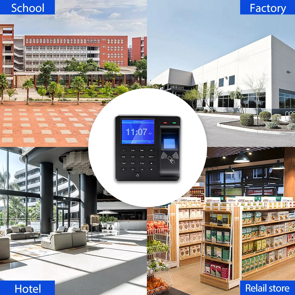 Biometric ID Card & Time Clock Terminal System - M10