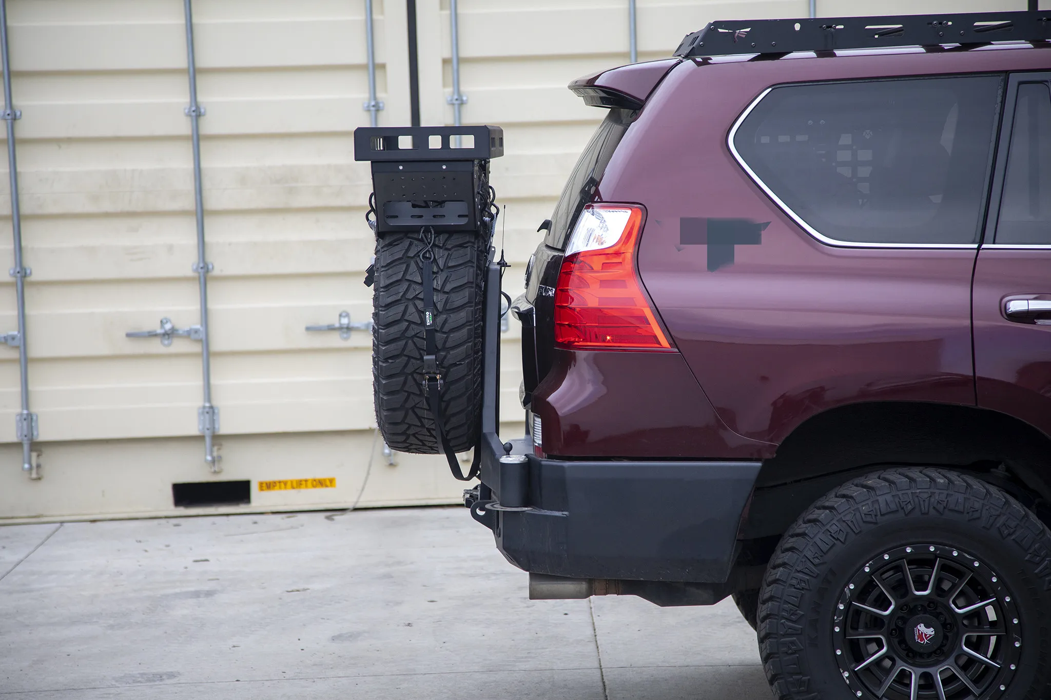 Spedking Offroad Auto Accessories Steel Rear Spare Tire Utility Basket ...