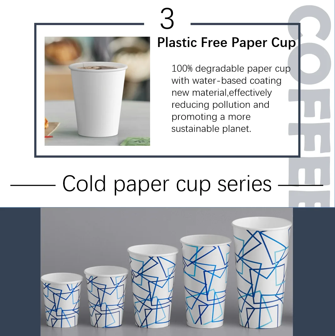 Design Custom Print Logo Biodegradable Paper Cups Bubble Tea Coffee ...