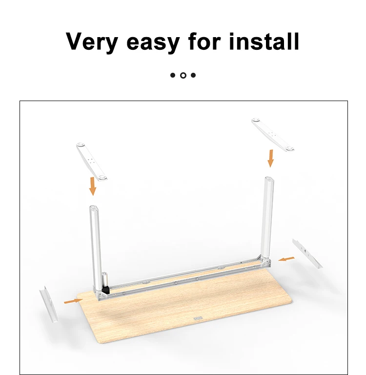 Gaming Desk Metal Frame Gaming Desk Full Monitor Stand With Keyboard ...