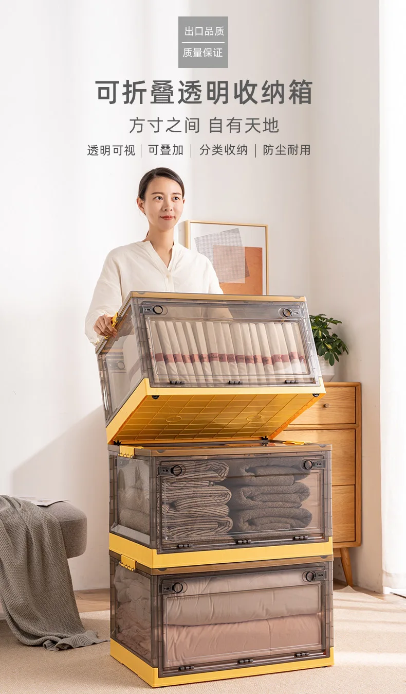 Stackable Cabinet Closet Pantry Organizer Wheels Collapsible Storage ...