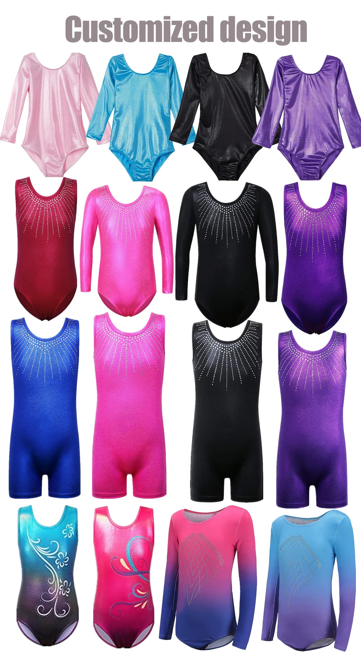 Wholesale Sleeveless Rhythmic Ballet Gymnastics Competition Leotard ...