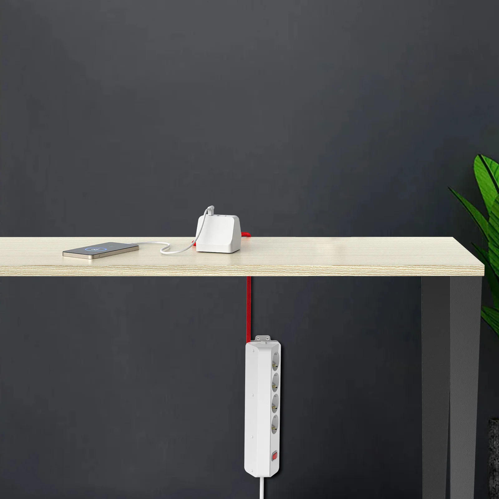 Alibaba.com: Custom EU Schuko 4-outlet detachable desk socket with USB ...