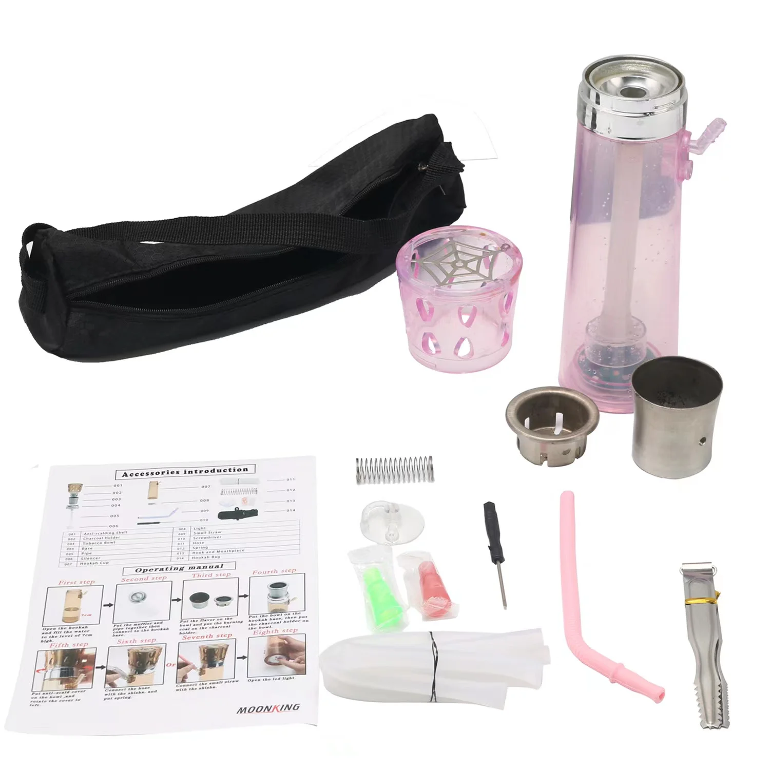 Wholesale Portable Led Shisha Cup Set Light Up Travel Plastic Narguile ...