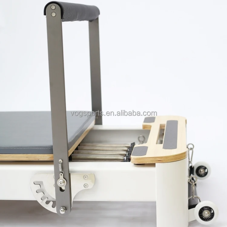 High Quality White Aluminium Balanced Reformer Pilates Machine