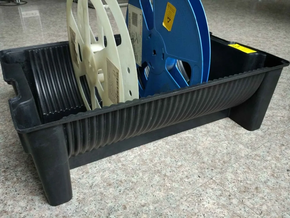 Caja De Almacenamiento De Carrete De Plástico Negro Smt Esd Smd - Buy ...