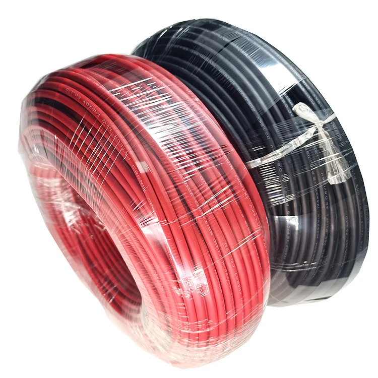 PV Solar DC Cable 4mm 6mm 10mm 16mm Solar Panel Wire for Power Systems ...