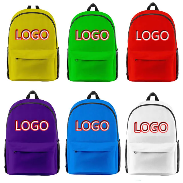 All Over Custom Print Backpack Logo Kids Book Bag Children Student ...