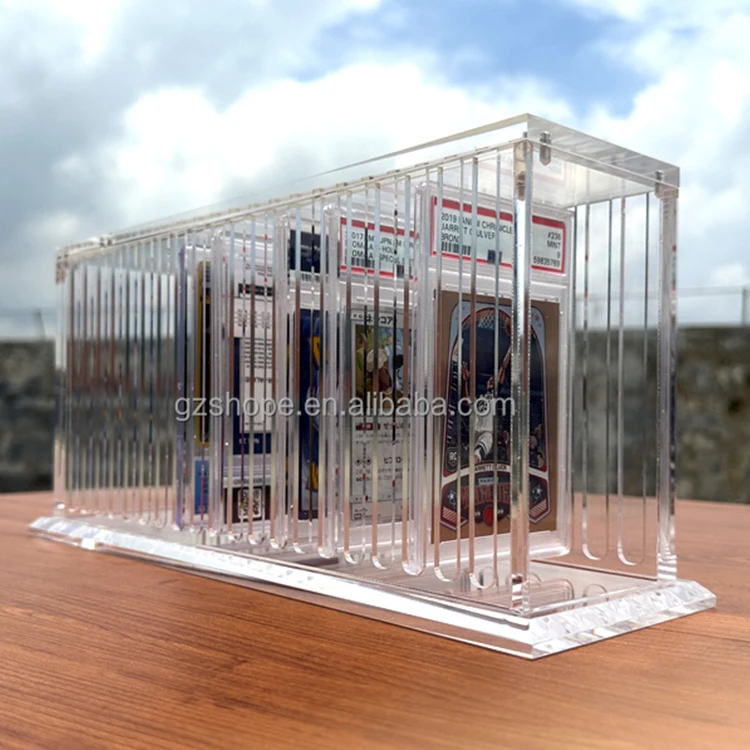 Shp Custom Acrylic 20 Slot Psa Graded Card Storage Box Protectors ...