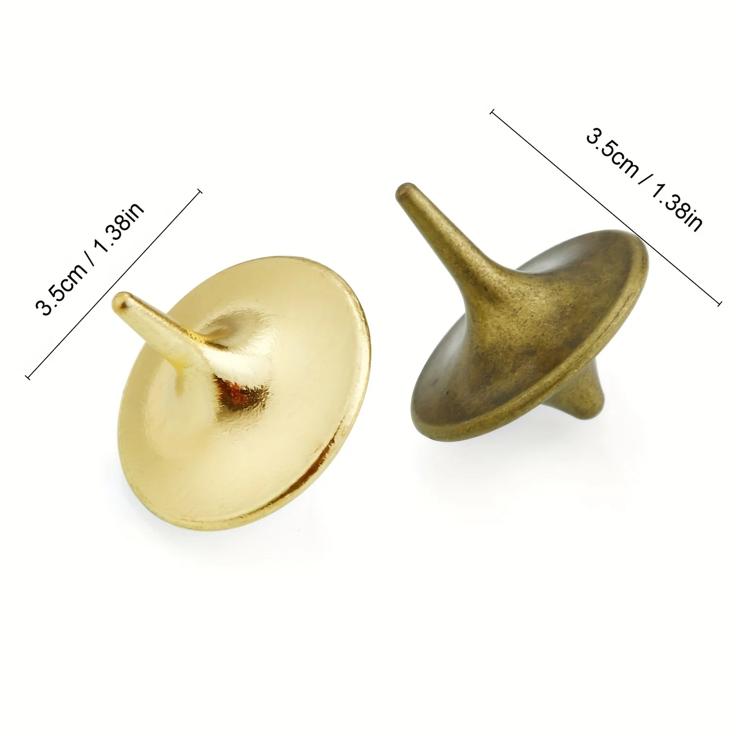 Hot Movie Antistress Fidget Top Golden Hand-spinning Brass Sculpture ...