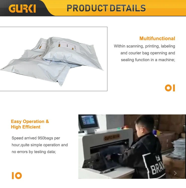 Tabletop Baggers Poly Mailer Express Courier Bag Packing Machine ...