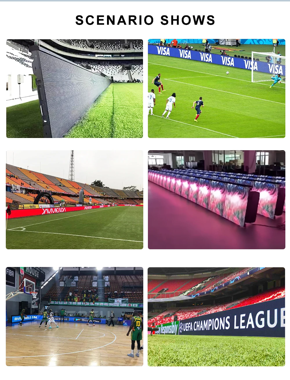P6 P8 P10 Outdoor LED Screens - Ideal for Football Stadiums