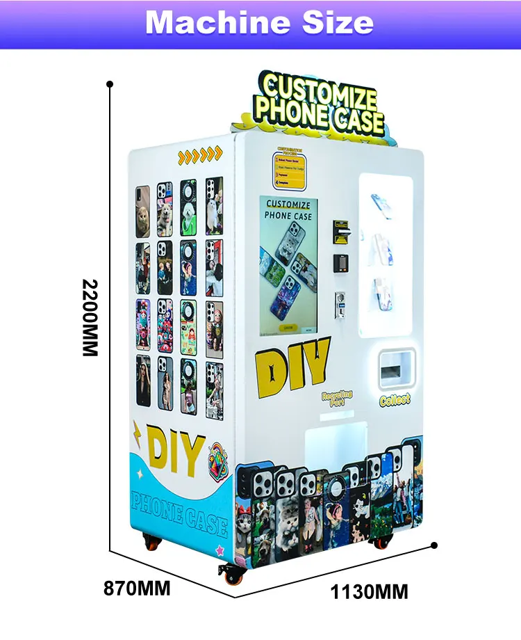 Customizable Phone Case Vending Machines - Intelligent UV Printing