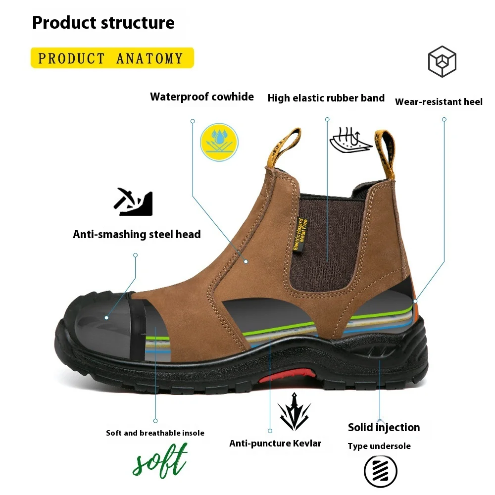 Alibaba.com: High Nubuck anti-puncture industrial safety shoes with ...