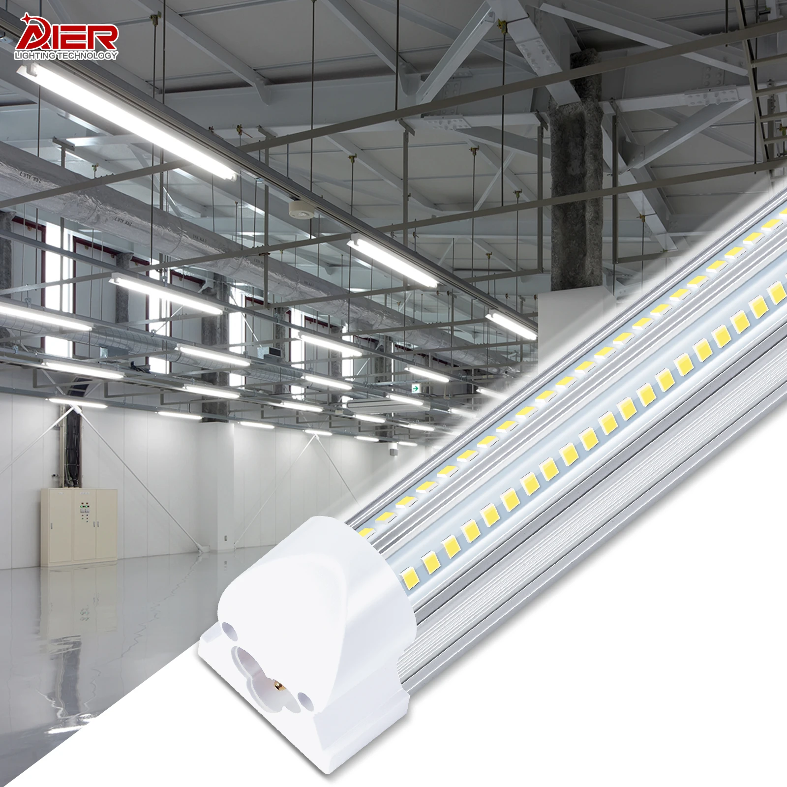 50W 100W V-Shaped T8 LED Tubes for Shop & Warehouse Lighting