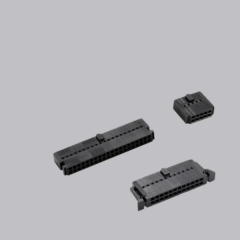 Hrs 254c Box Header Male Pin Idc Connector Through Holes Pcb Black ...