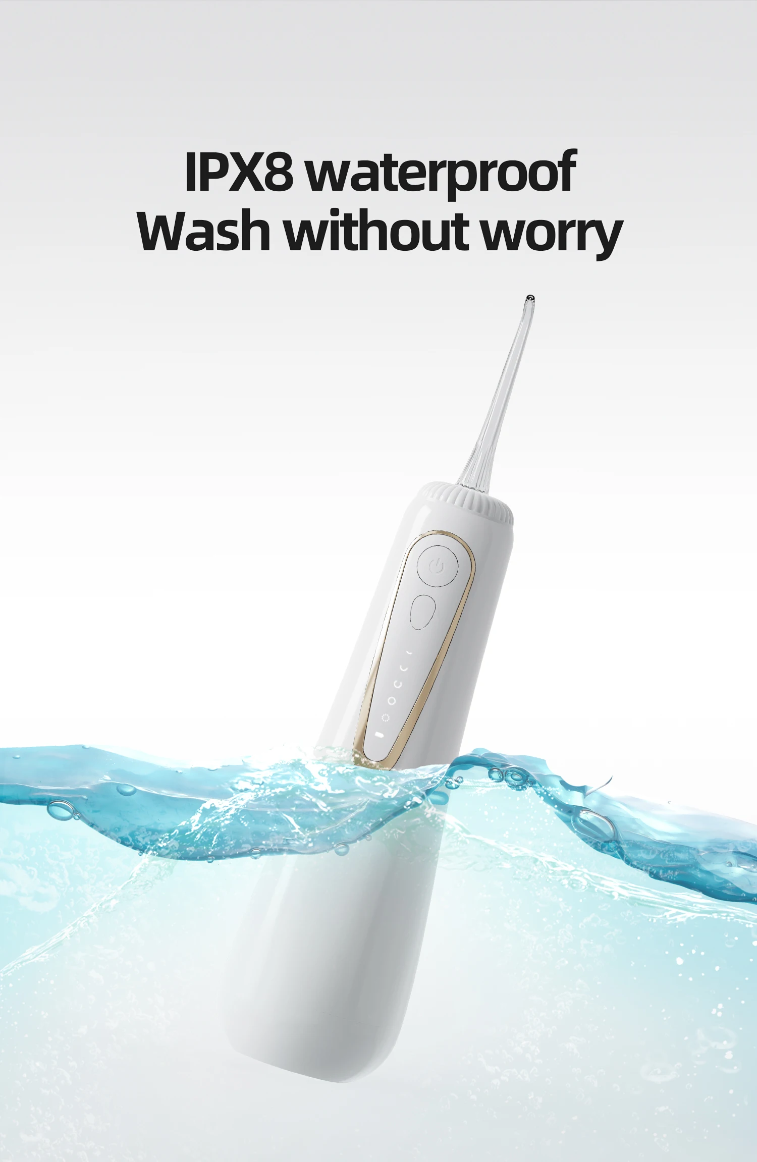 Tooth Water Flosser Dental Water Flosser Oral Irrigator Cordless Water ...