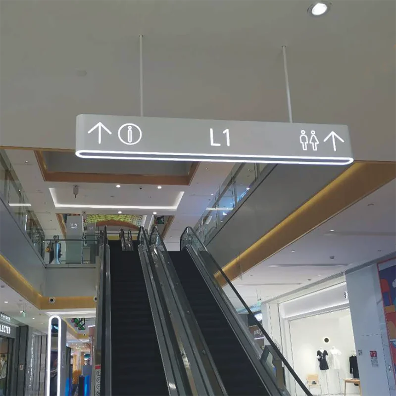 Storefront Signage Led Sign Board Light Custom Wall Hanging Double ...