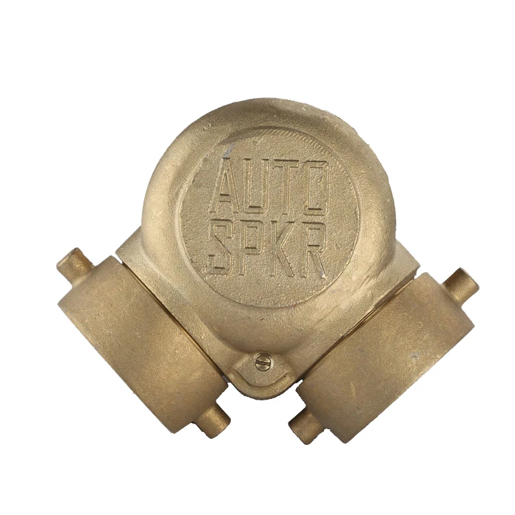 Siamese Connections with Clapper with Caps 4" X 2 1/2" X 2 1/2" Str ...