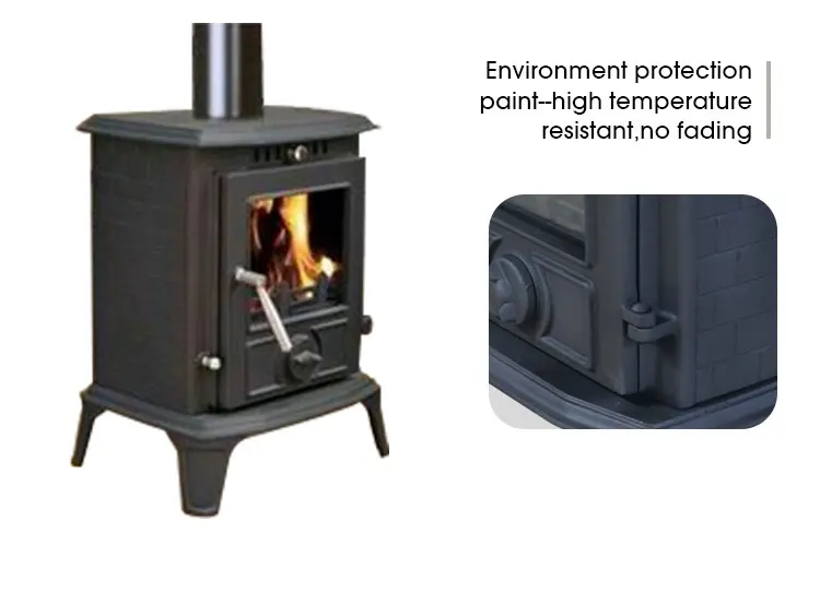 Modern Style Flame Cast Iron Wood Burning Kitchen Stove Glass With Oven ...