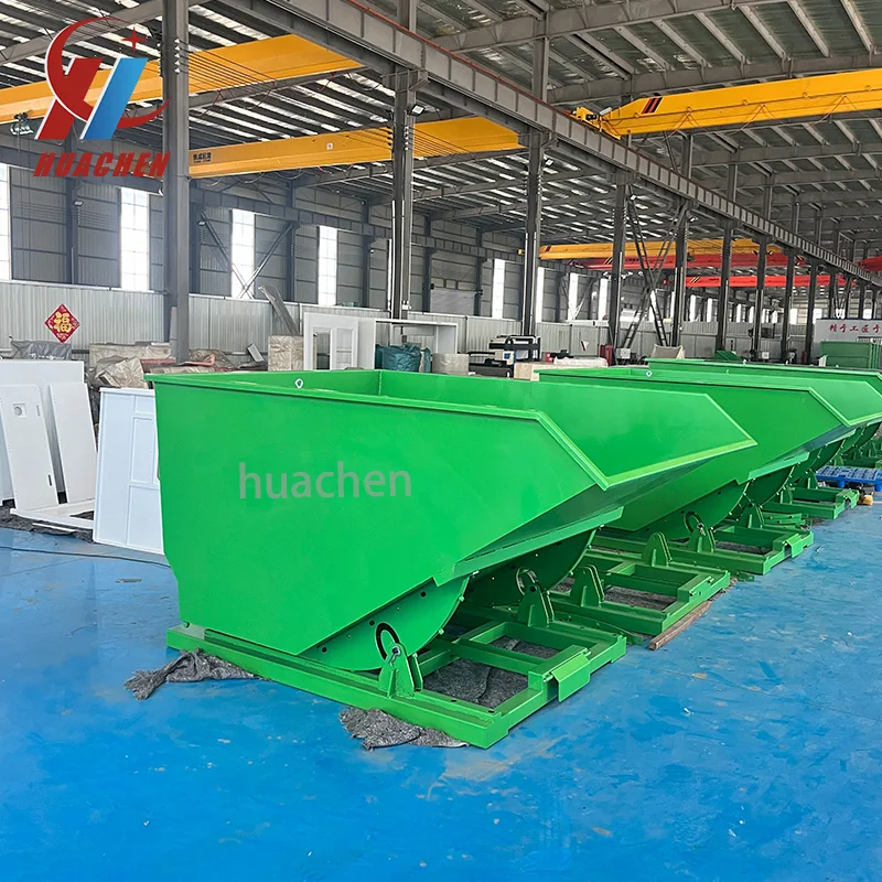 Forklift Waste Bin Tipping Bin Tip Out Storage Bin Self Dumping Hopper ...