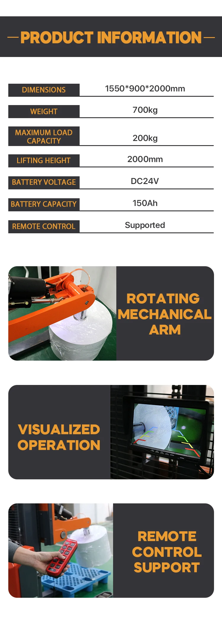 Darui 200KG Automatic Heavy Rolls Lifter - Stable & Efficient