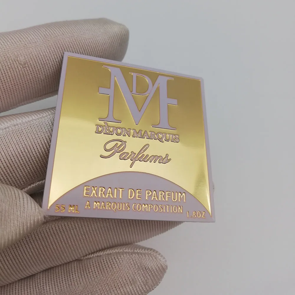 Custom 3d Metallic Labels For Packaging Luxury Candles Private Label ...