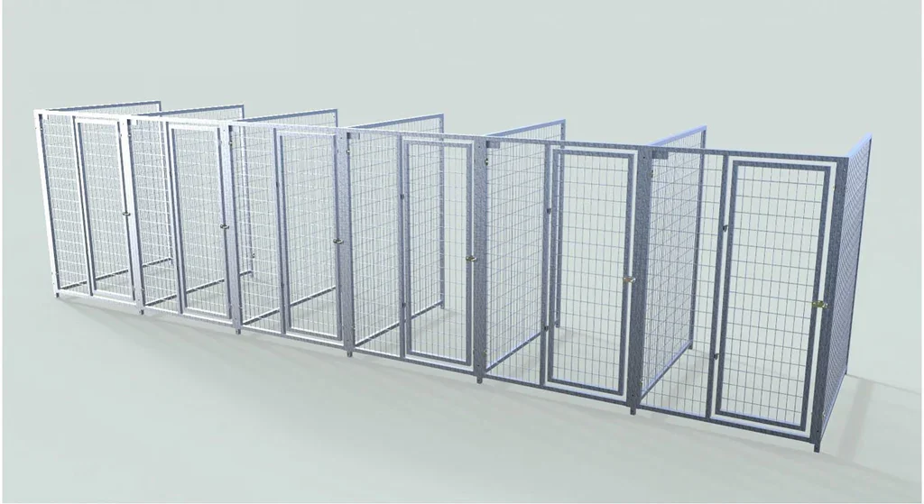 Indoor/Outdoor Wire Enclosed Kennel Dog House Raised Dog Runs (XMM2537 ...