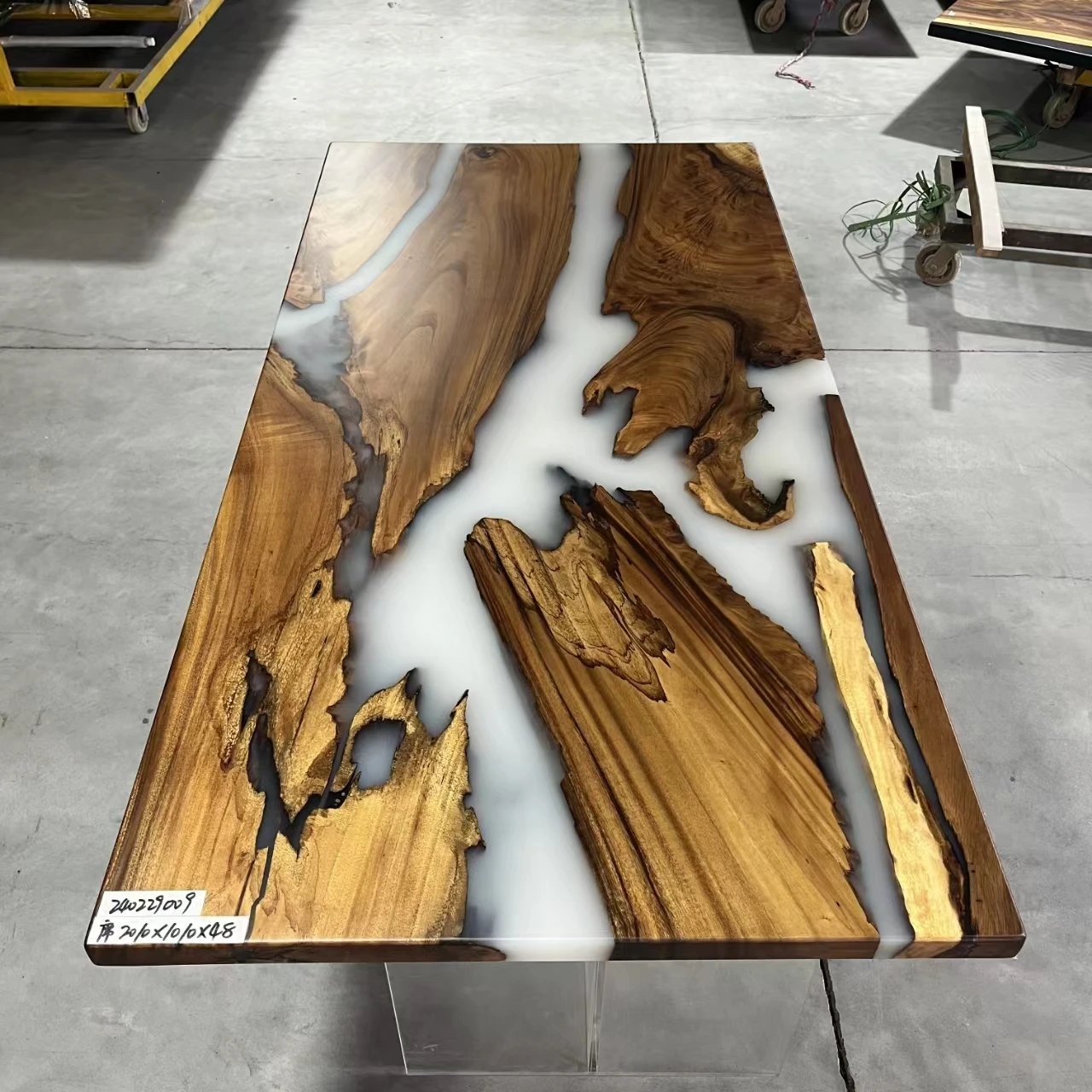 Luxury Natural Walnut Wood Restaurant Kitchen Home Furniture Epoxy ...