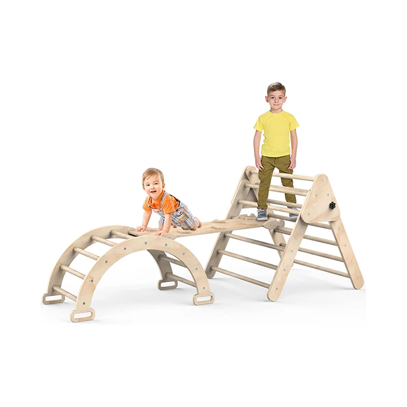 Montessori wooden kids climber piklers arch toy pickler climbing set ...