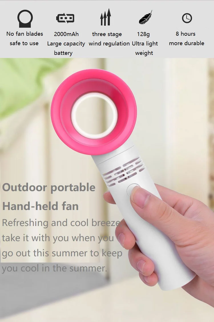 Rechargeable Bladeless Electric Portable 5v Folding Desk Mini Usb Ari ...