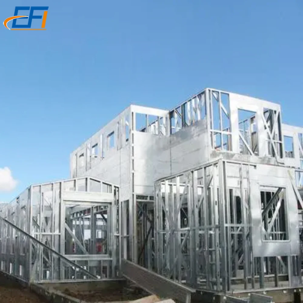 Luxury Light Steel Structure Prefabricated Villa House Galvanized Home ...