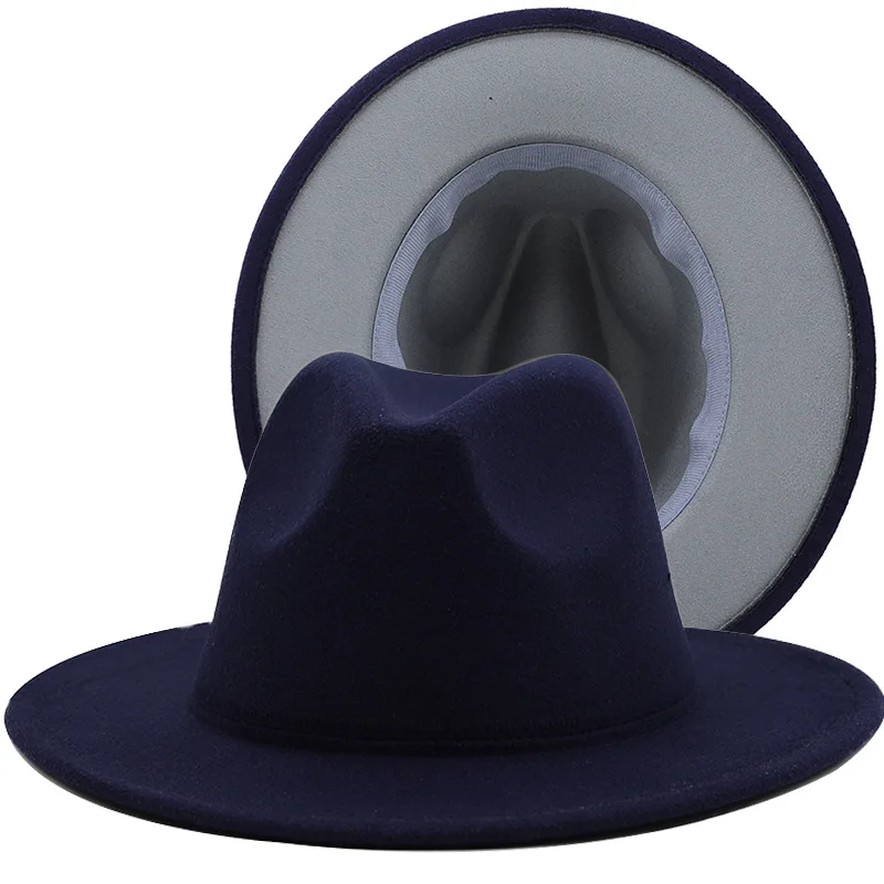 High Quality Custom Multiple Colors Top Hat Fedora Hats Felt Tonal ...