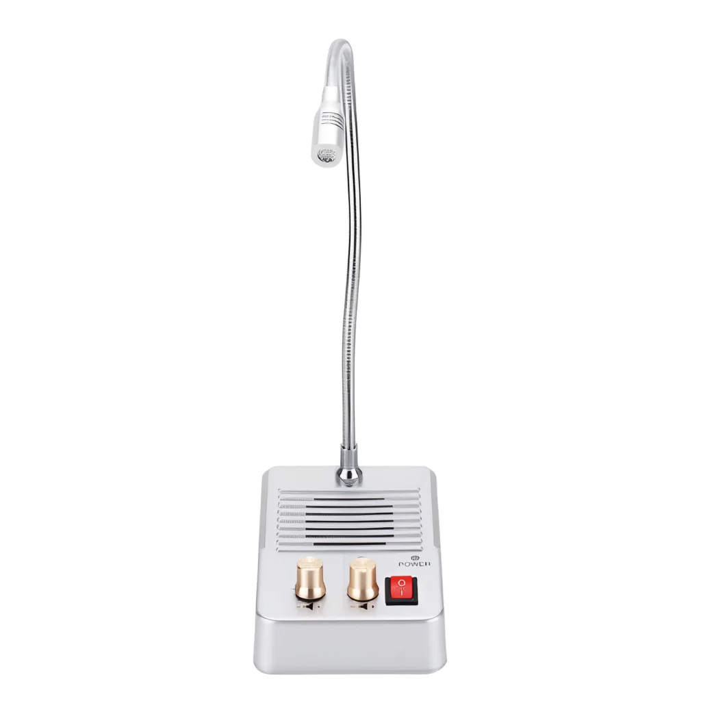 Two Way Counter Interphone 3W Bank Window Intercom Noise Reduction Anti ...